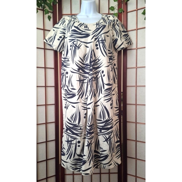 Pure Collection | Dresses | Pure Collection Short Sleeve Foliage Print ...